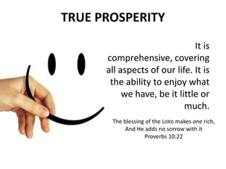 Principles for prosperity | PPT
