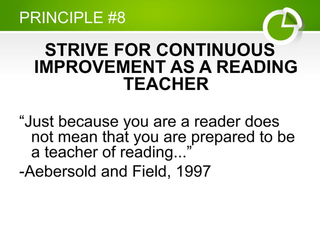 Principles for teaching reading | PPT