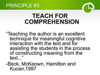 Principles for teaching reading | PPT