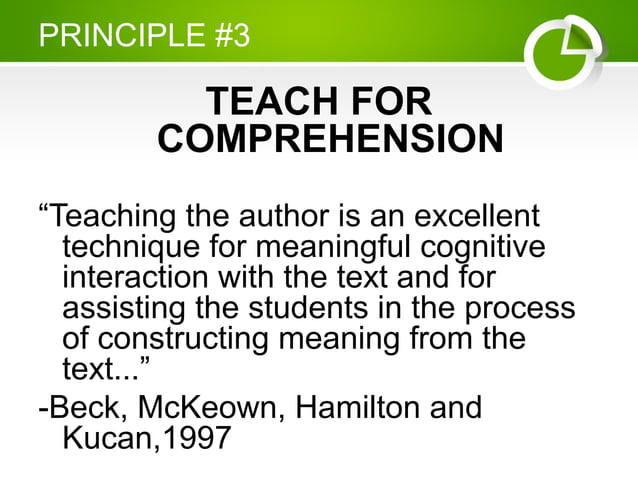 Principles for teaching reading | PPT