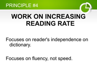 Principles for teaching reading | PPT