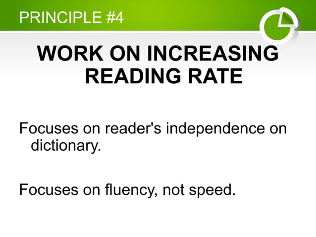 Principles for teaching reading | PPT