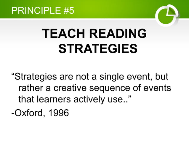 Principles for teaching reading | PPT