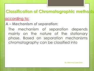 Principles in chromatography | PPTX