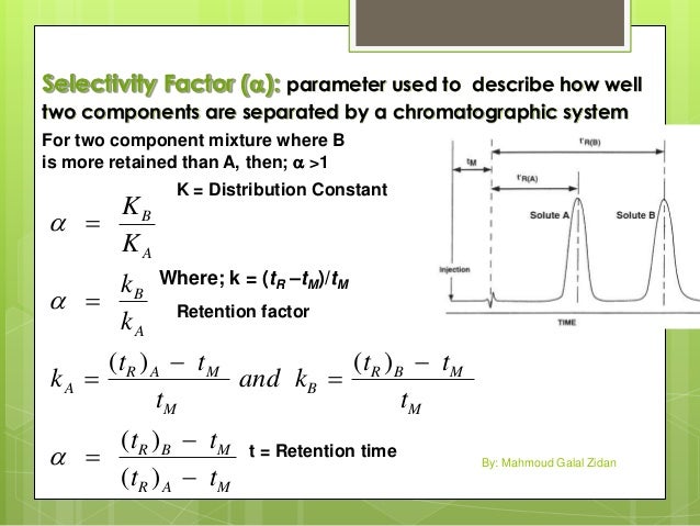 Principles in chromatography