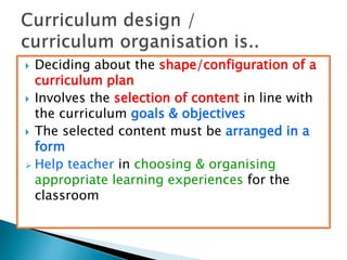 Principles in curriculum design - PPG TESL | PPTX
