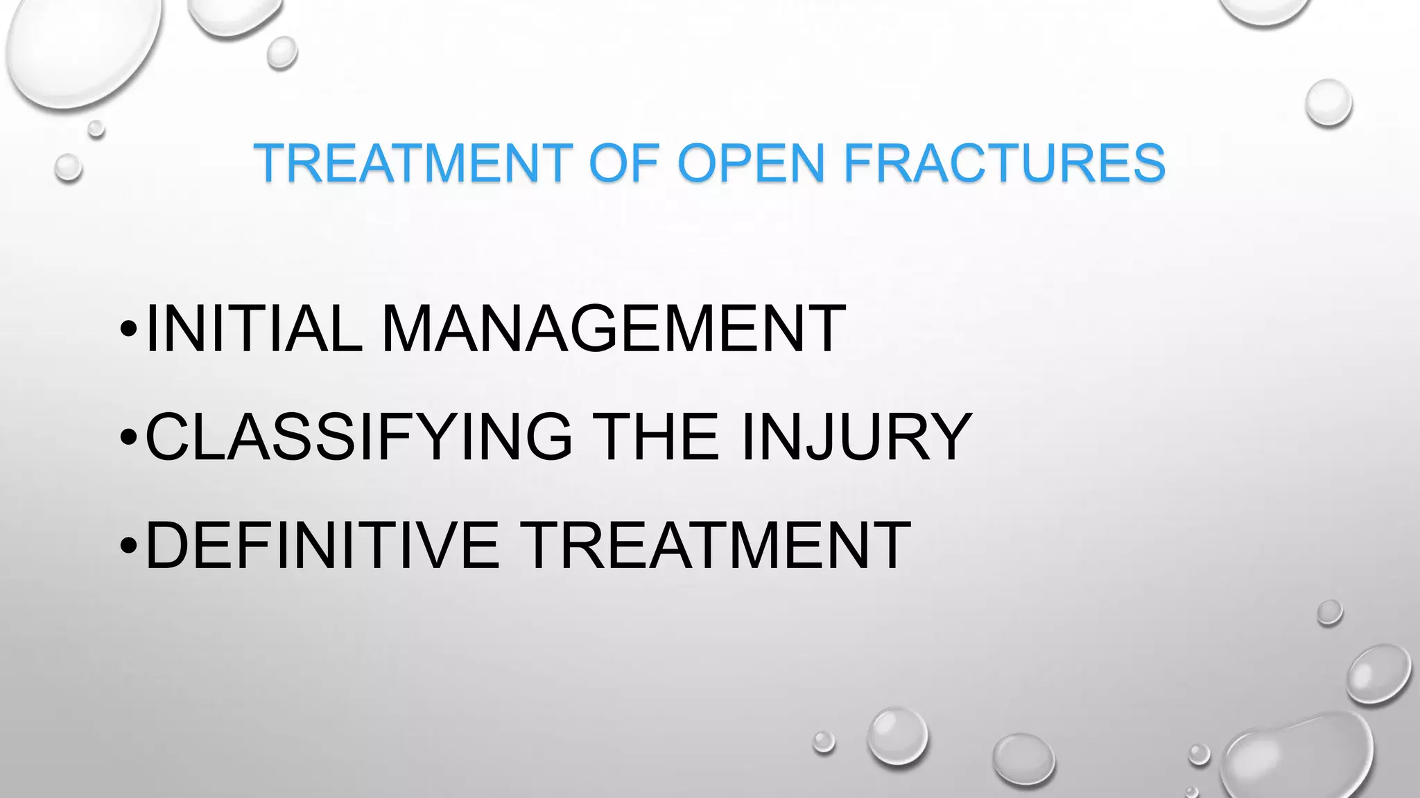 Principles in fractures management | PPTX