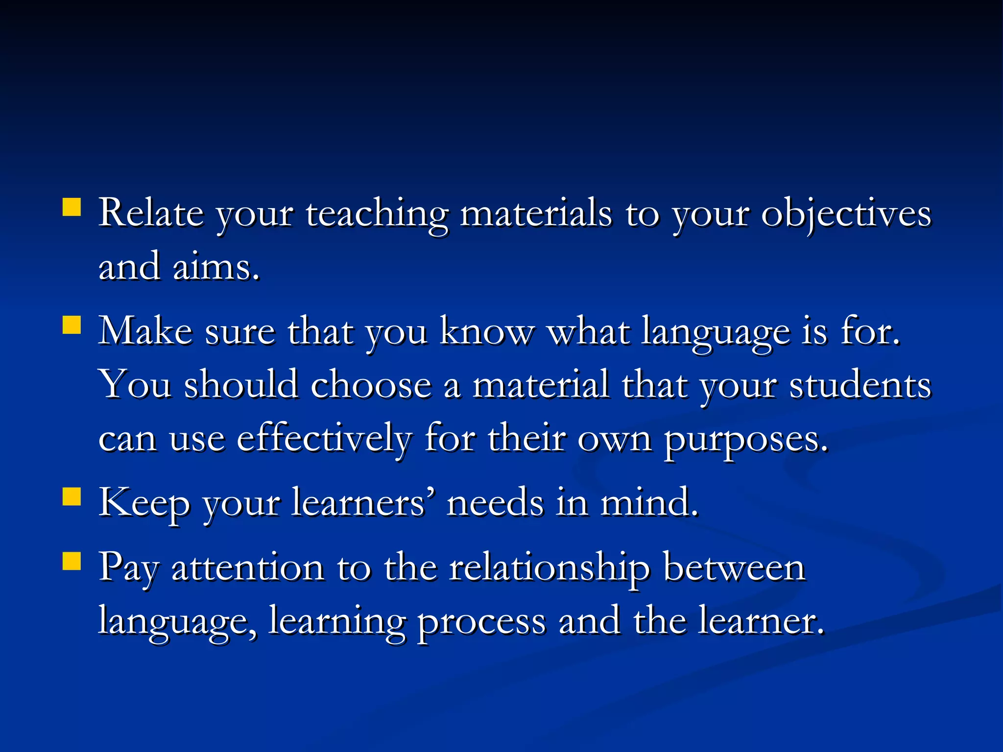 Principles in material adaptation | PPT