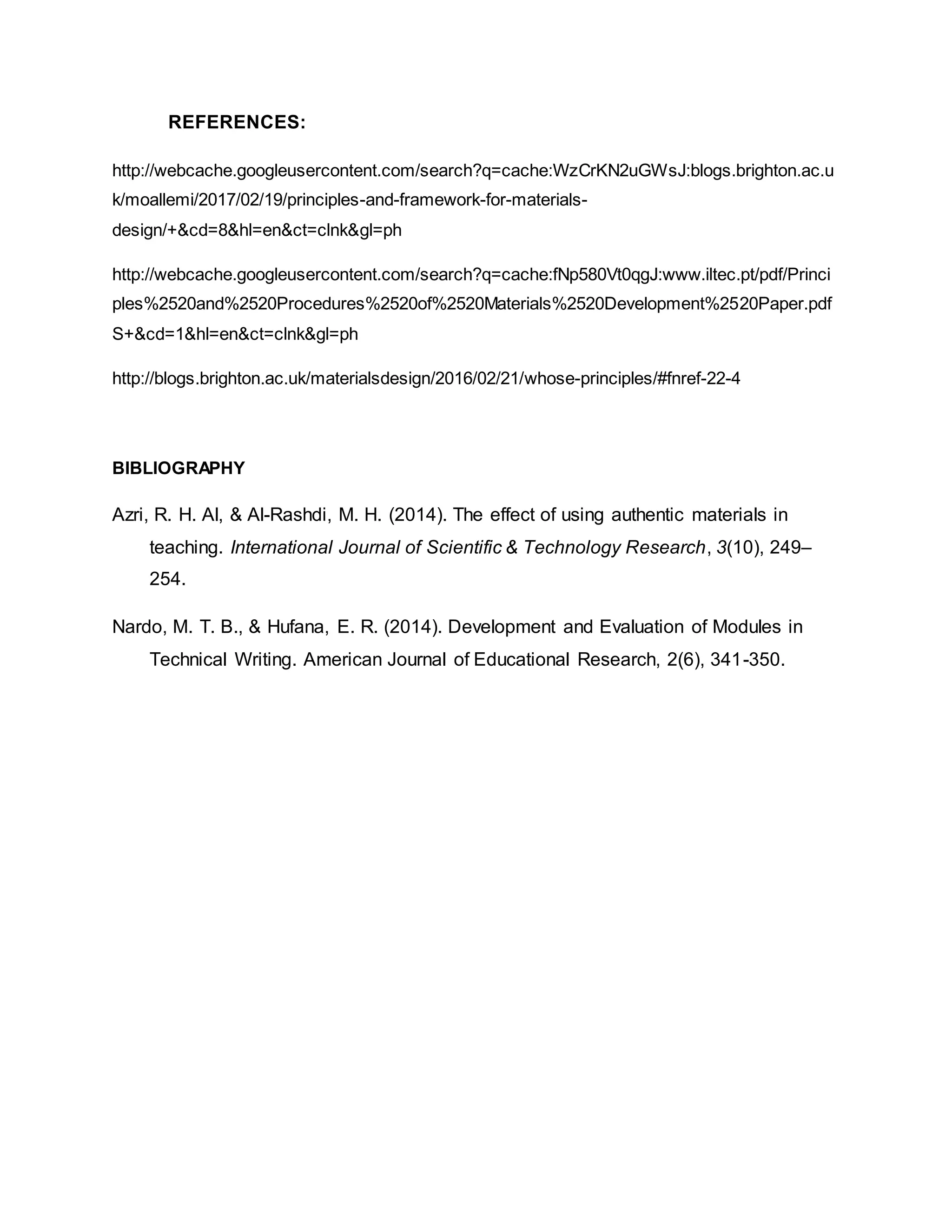 Principles in Materials Design | DOCX