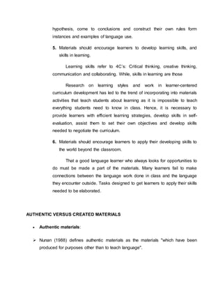 Principles in Materials Design | DOCX