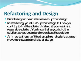 Principles in Refactoring | PPT