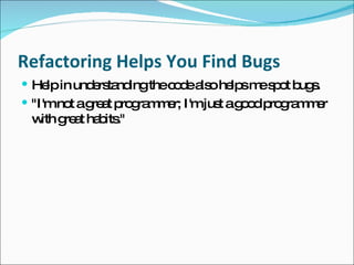 Principles in Refactoring | PPT