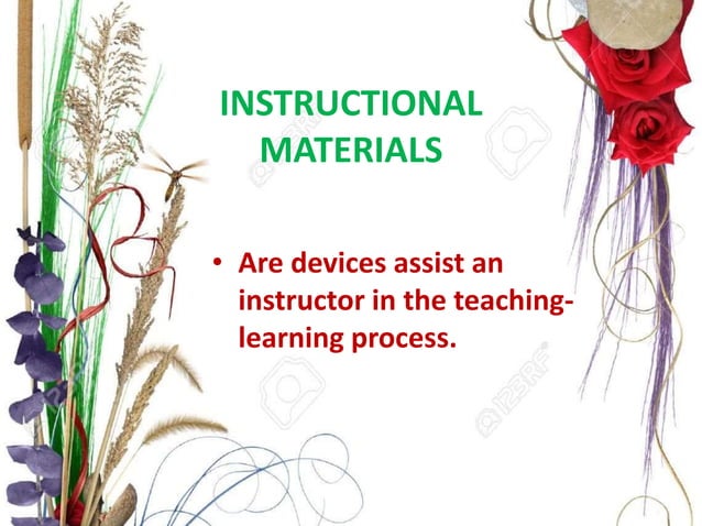 Principles in the selection and preparation of instructional materials | PPTX