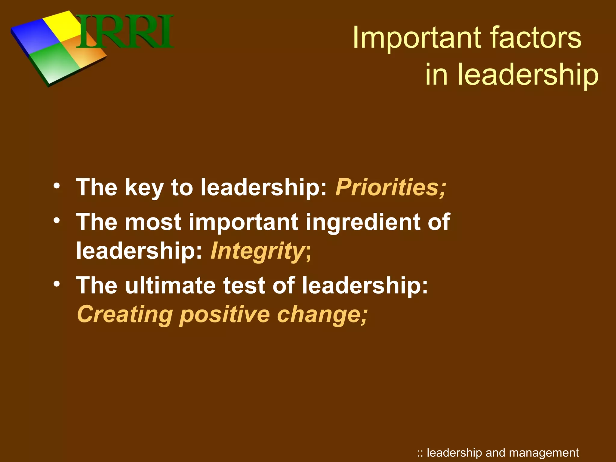 Principles,leadership & management | PPT