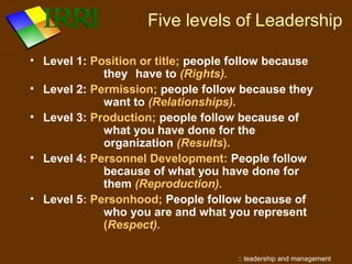 Principles,leadership & management | PPT