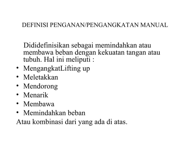 Principles manual handling | PPT