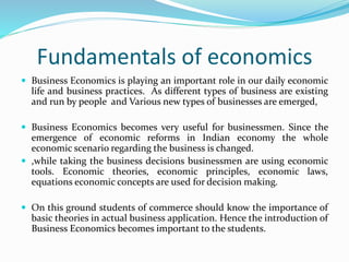 Business Economics | PPT