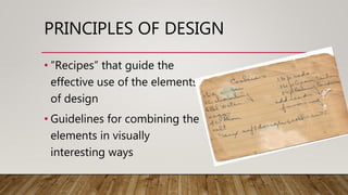 Principles of 3 d design | PPTX