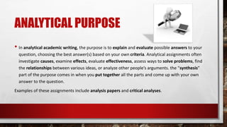 Principles of academic writing | PPTX