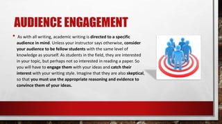 Principles of academic writing | PPTX