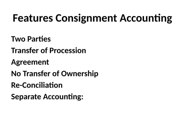 Principles of Accountancy unit 4.pptxconsignment | PPTX