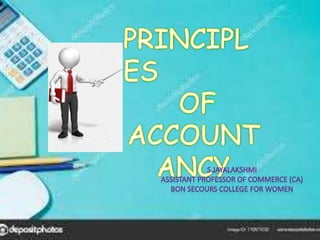 Principles of accountancy unit i | PPTX