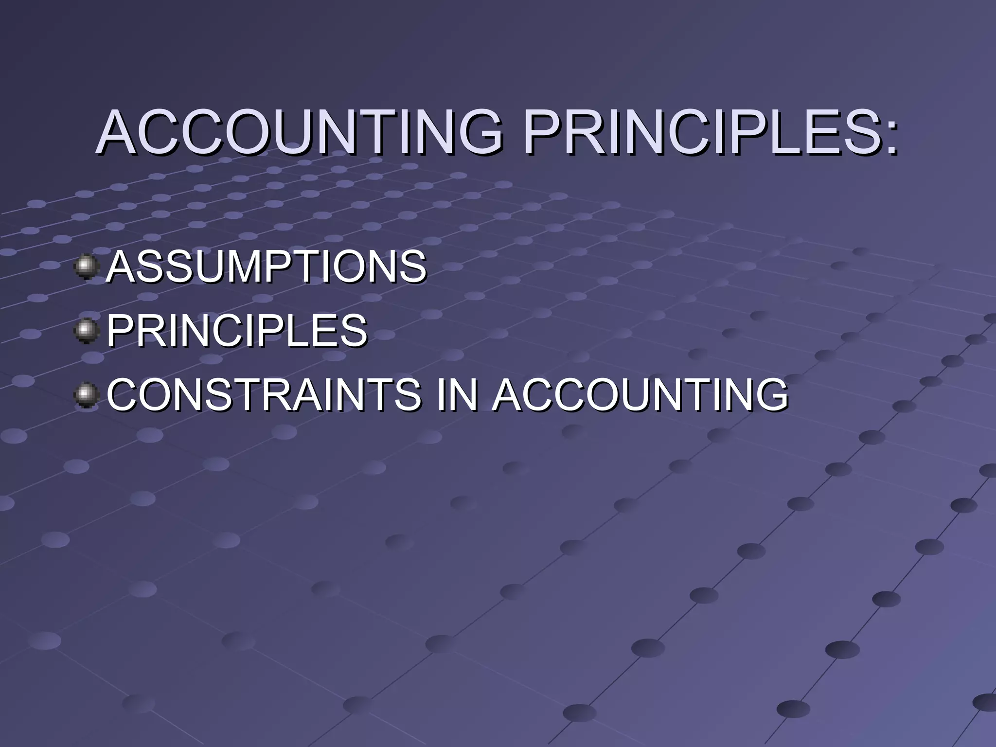 Principles of accounting | PPT