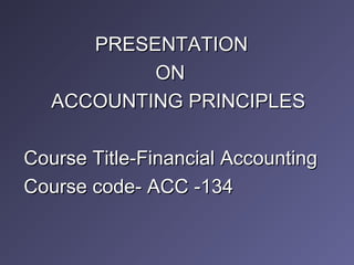 Principles of accounting | PPT