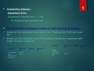 Principles of accounting- adjustments in final accounts | PPT