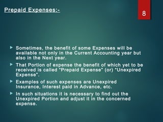 Principles of accounting- adjustments in final accounts | PPT