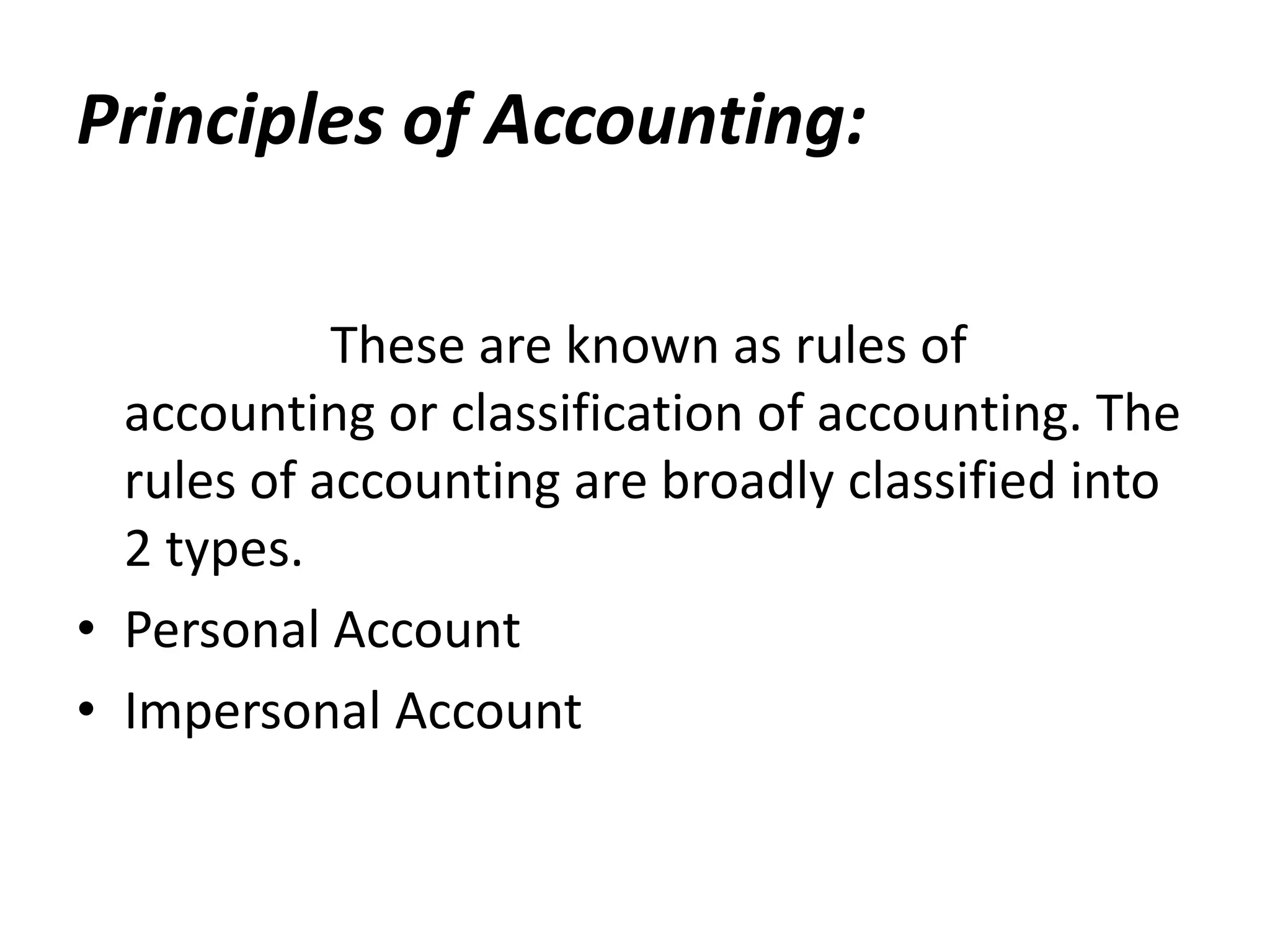 Principles of accounts | PPTX