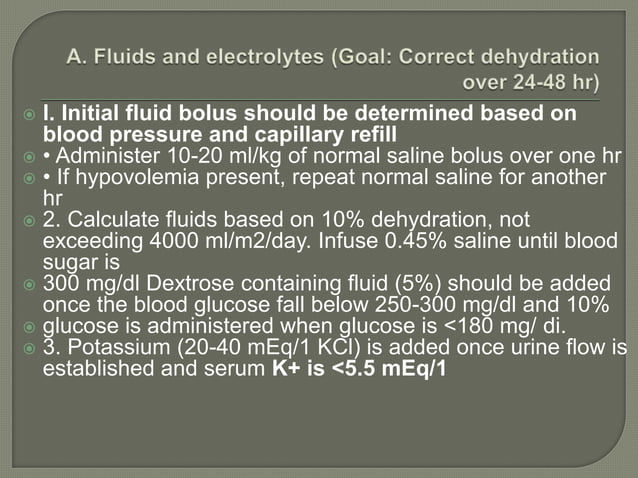 Principles of acute management of diabetic ketoacidosis | PPT