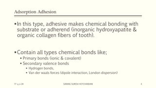 Principles of Adhesion (Operative Dentistry) | PPTX