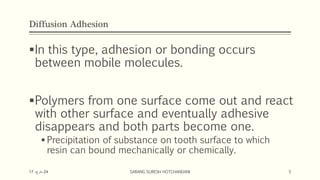 Principles of Adhesion (Operative Dentistry) | PPTX