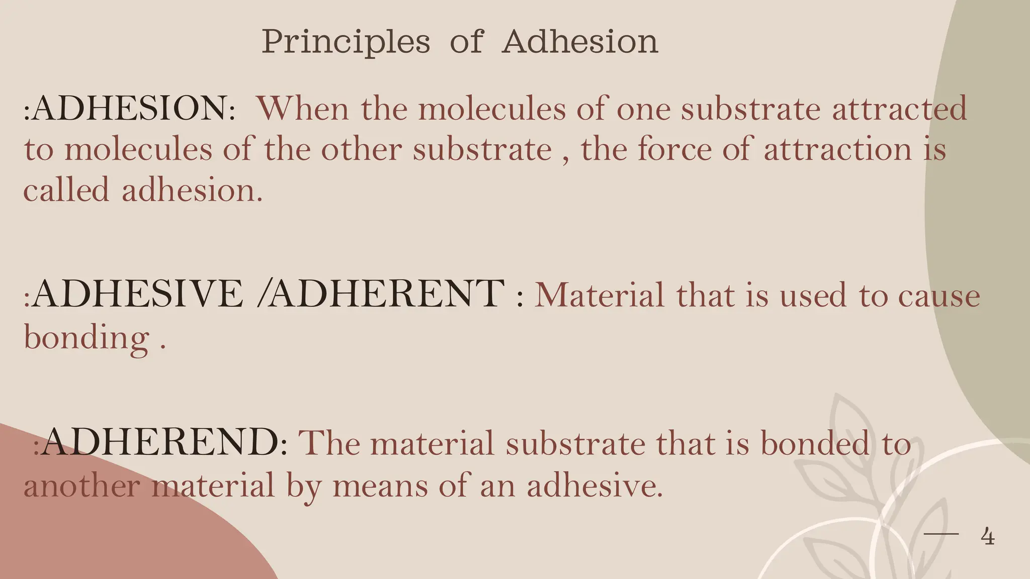 PRINCIPLES OF ADHESION - dental material | PDF