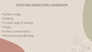 PRINCIPLES OF ADHESION - dental material | PDF | Dental Health ...