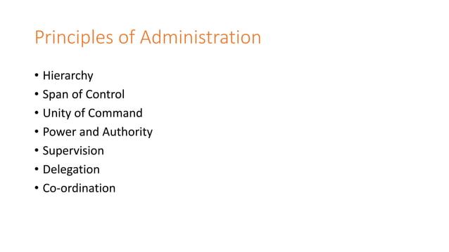 Principles of Administration | PPTX