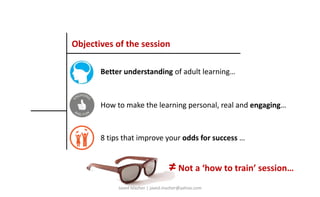 Principles of adult learning | PPTX