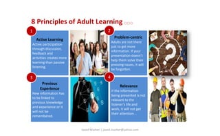 Principles of adult learning | PPTX