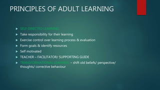 Principles of adult learning | PPTX