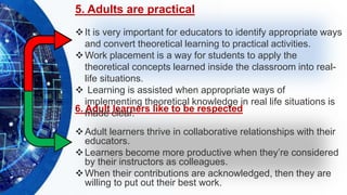 Principles of adult learning | PPTX