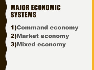 Principles of agricultural economics lecture 1 ( mr simbarashe dube) | PPTX