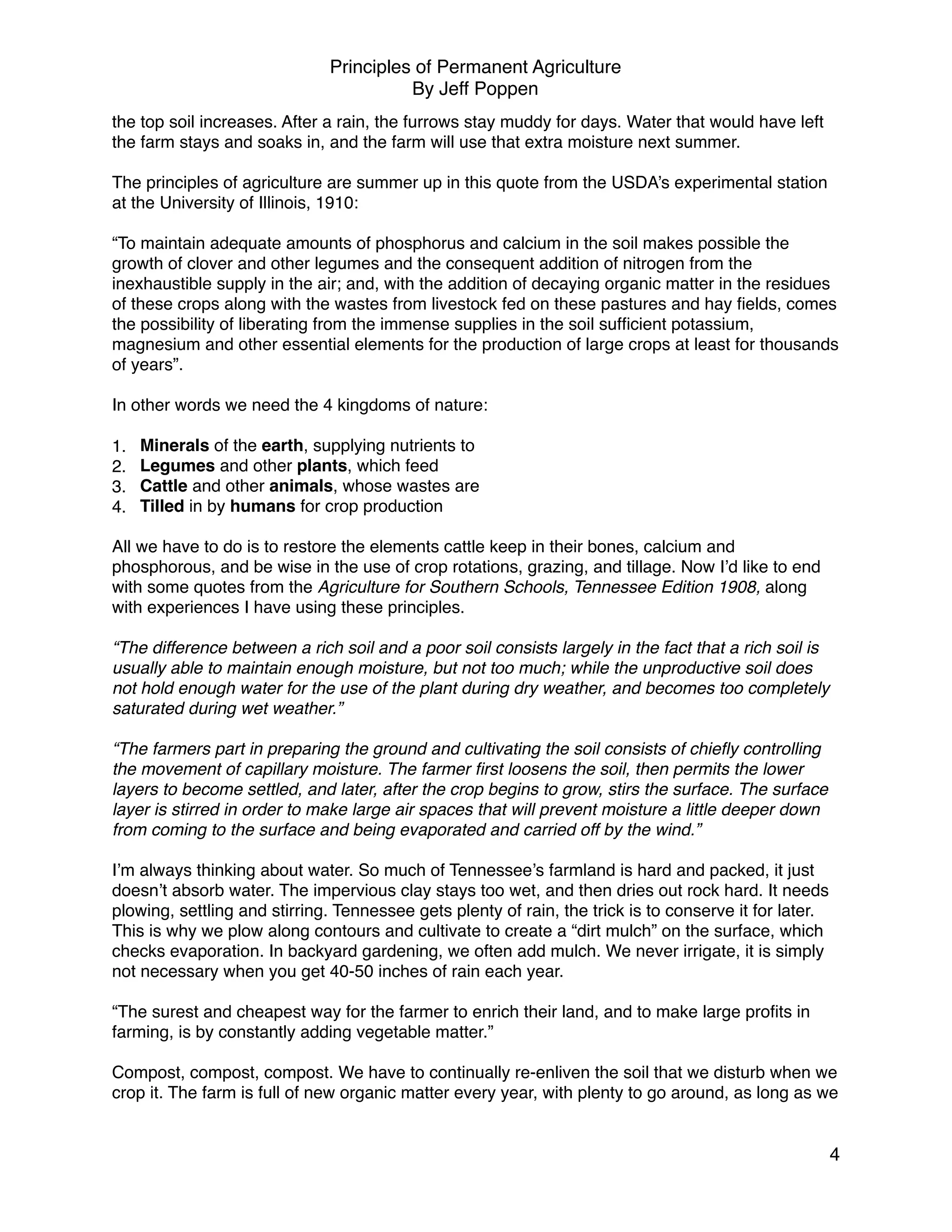 Principles of agriculture by jeff poppen | PDF