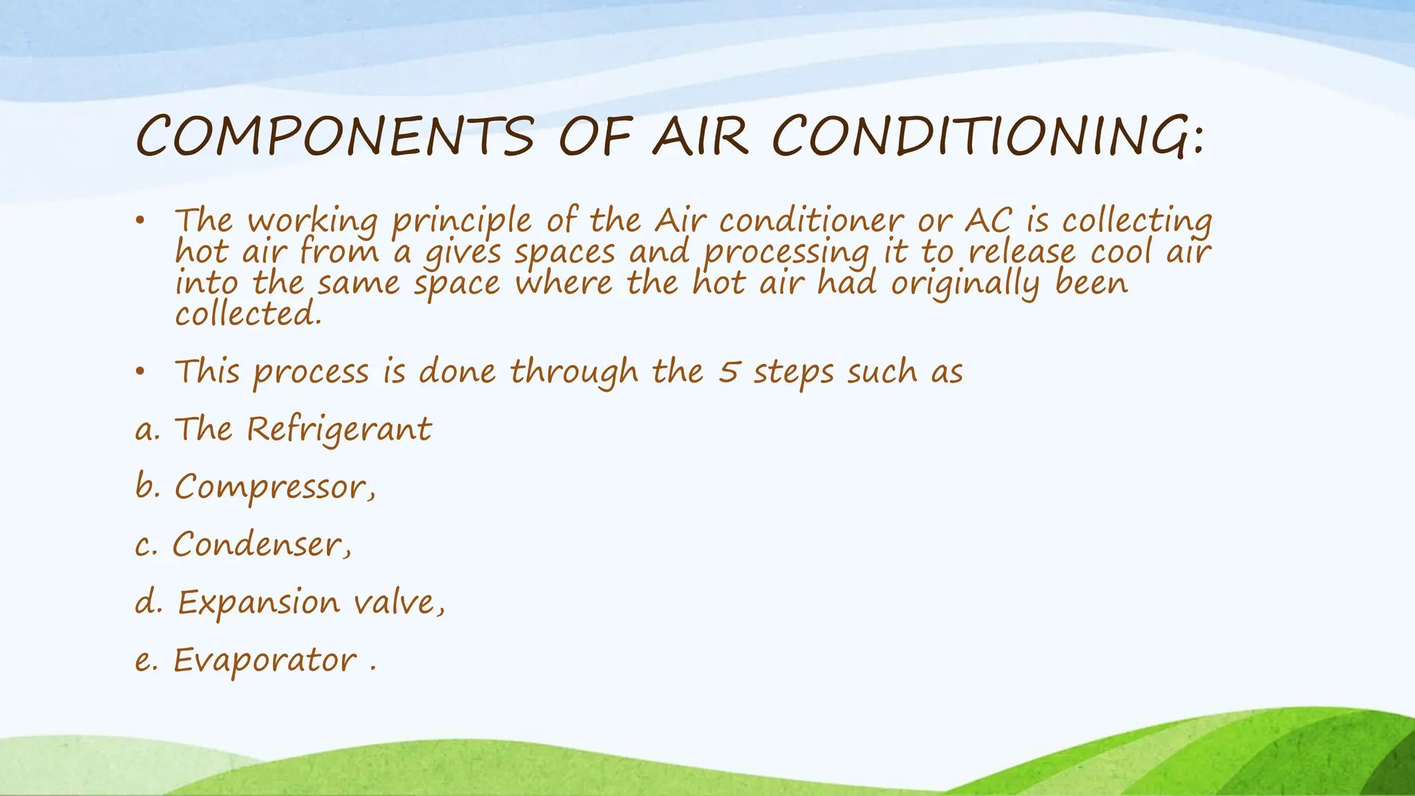 Principles of air-conditioning - Building Services | PDF