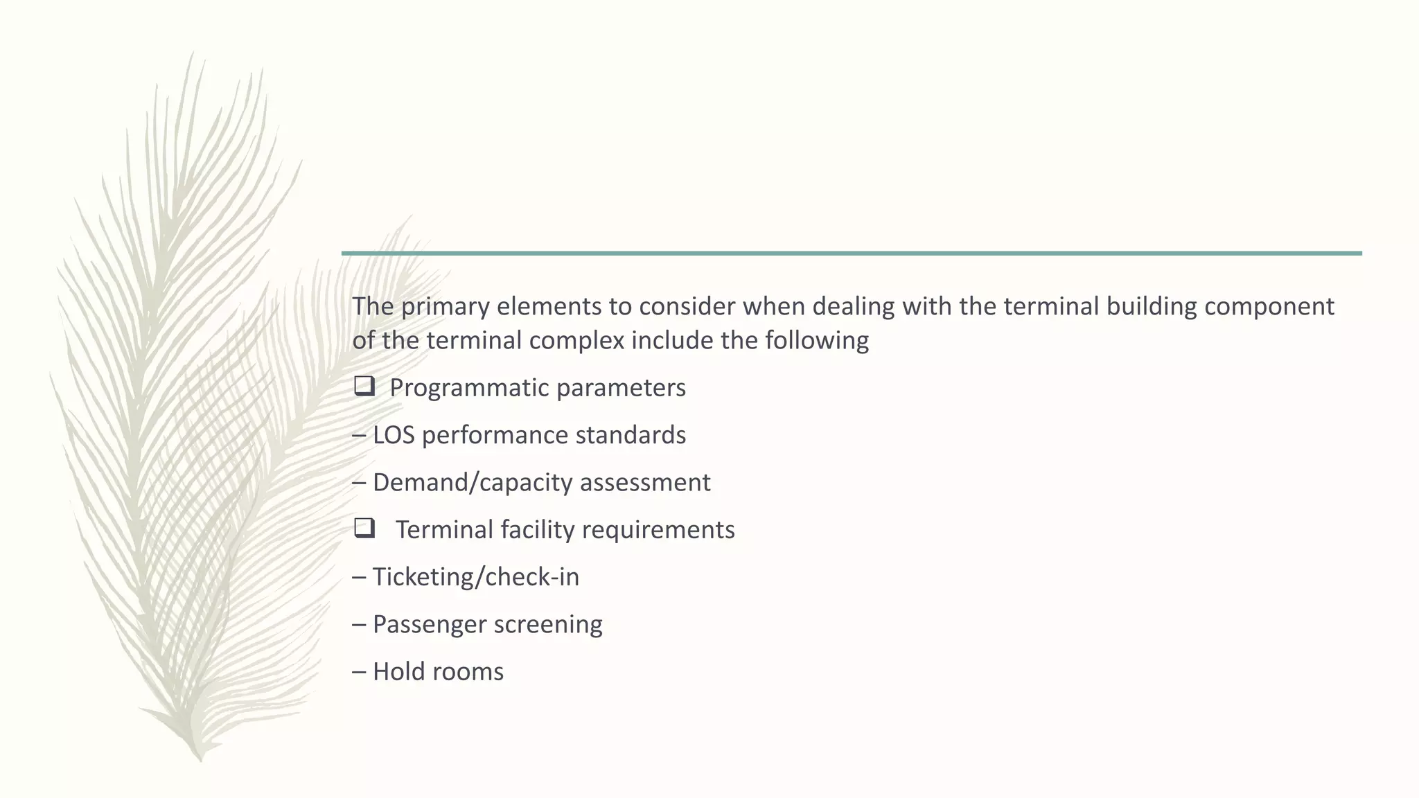 Airport terminal planning and design | PPTX