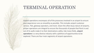 Airport terminal planning and design | PPTX