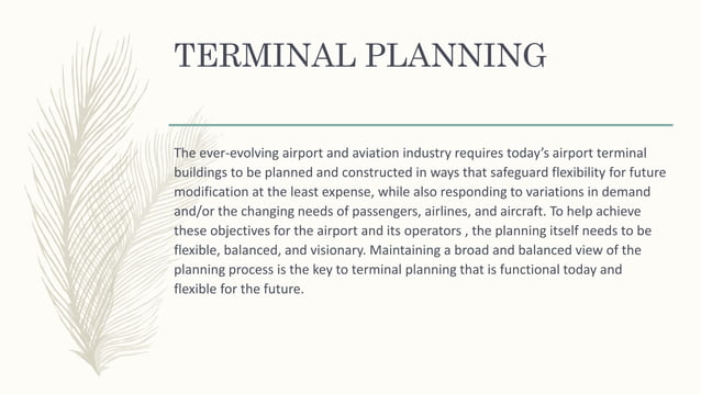 Airport terminal planning and design | PPTX | Air Travel | Travel Type