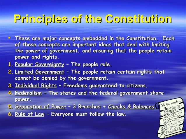 Principles of american democracy | PPT | Civic affairs | Politics