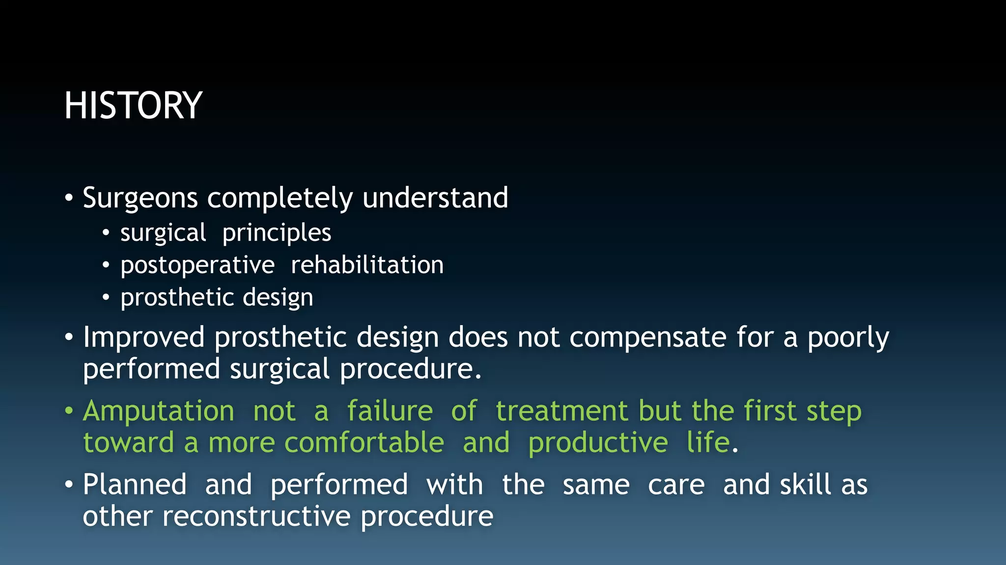 Principles of amputation | PPTX
