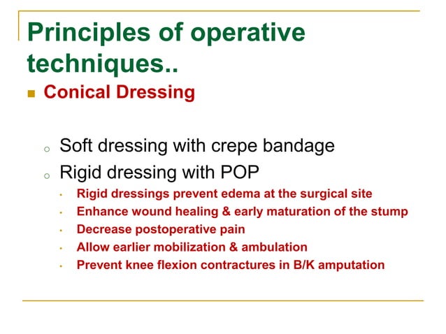Principles of amputation | PPTX